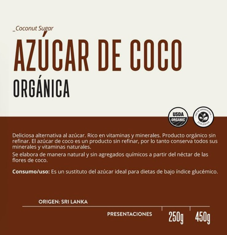 AZÚCAR DE COCO ORGÁNICO PRANA 250g – Alimenticias Del Plata